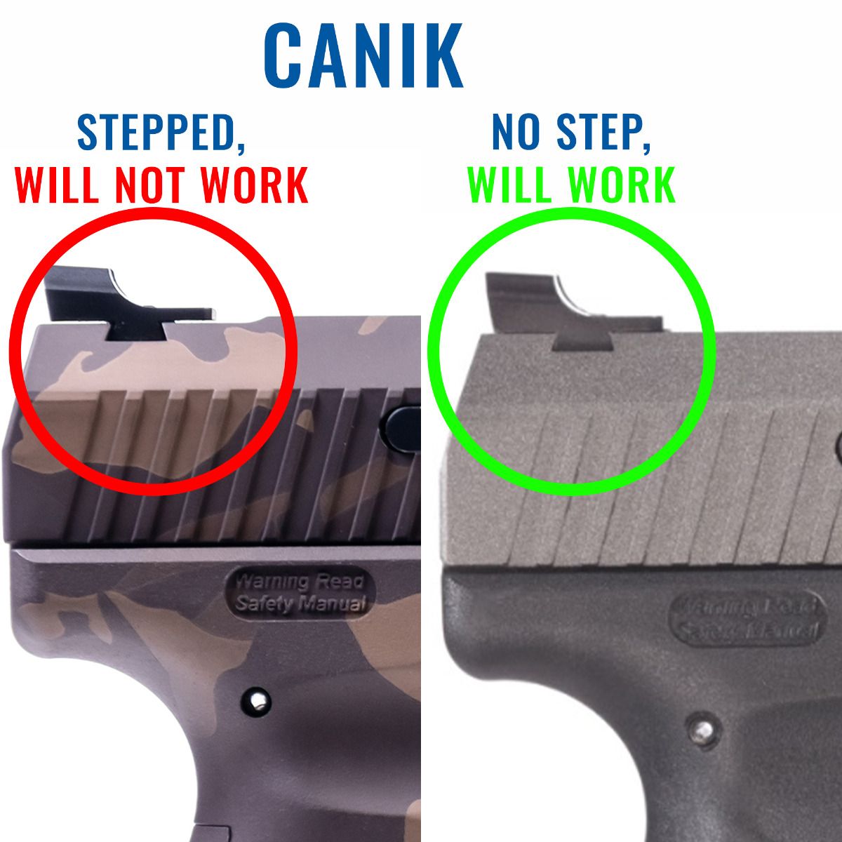 Glock / Canik TP9SF Dovetail Sight Mount For DeltaPoint Pro / Shield R